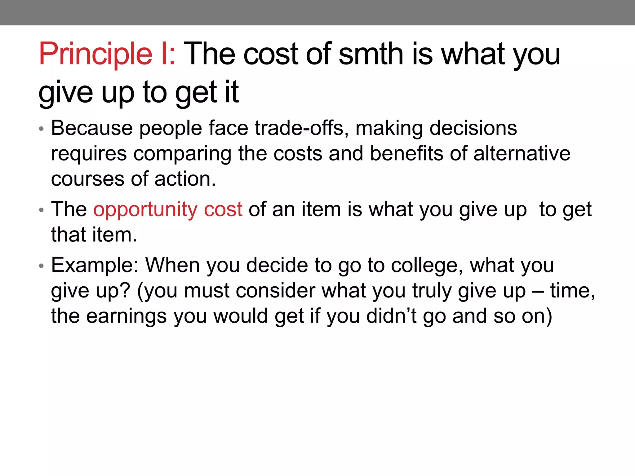 The first 4 principles of economics | PPTX