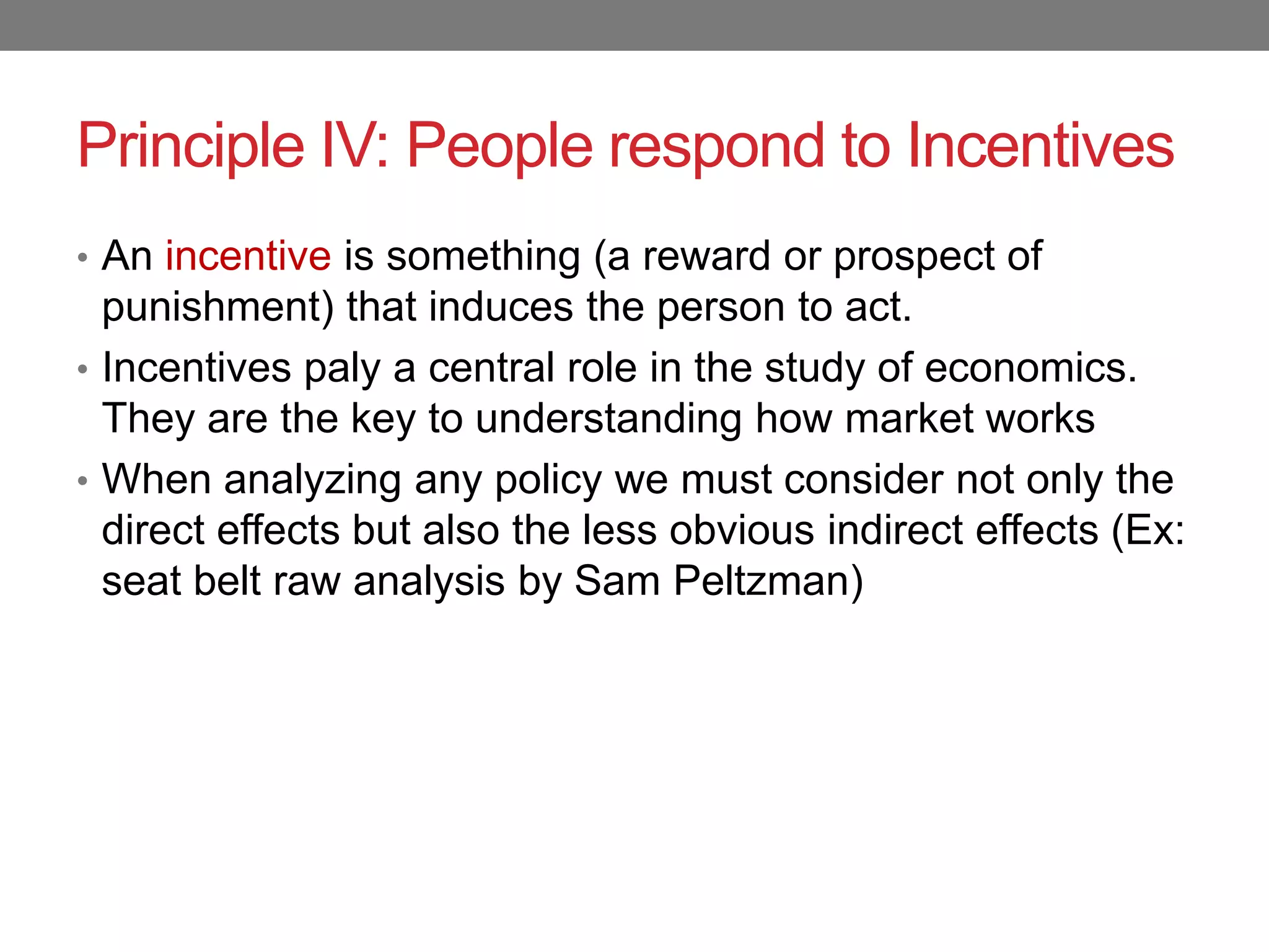 The first 4 principles of economics | PPTX