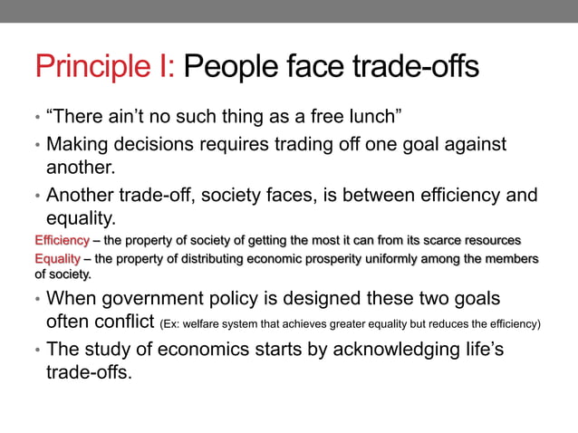 The first 4 principles of economics | PPTX