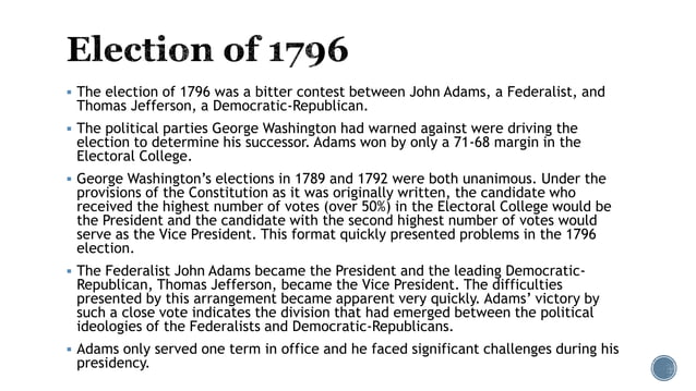 The first 5 presidents john adams | PPT