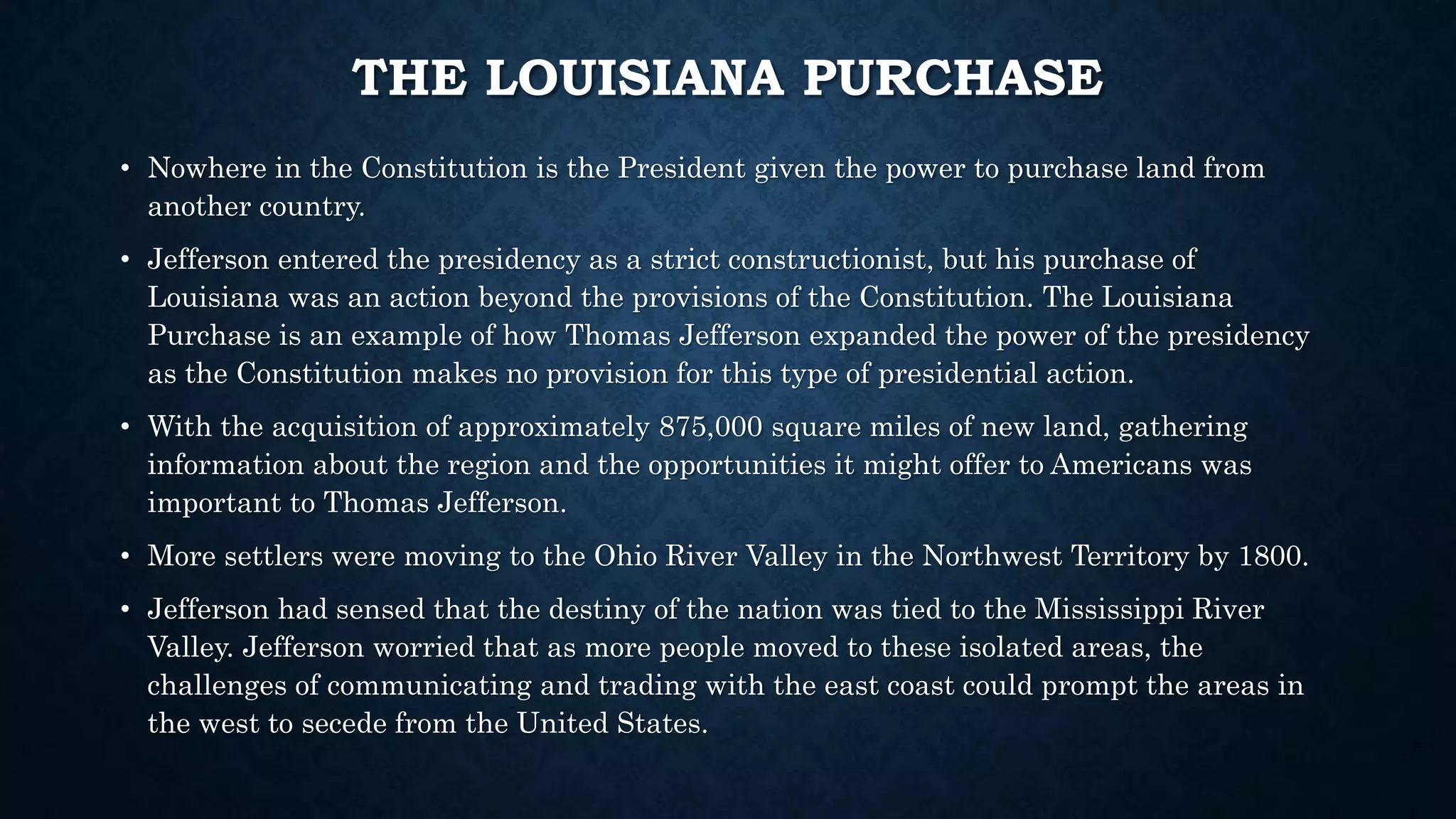 The first 5 presidents thomas jefferson | PPT