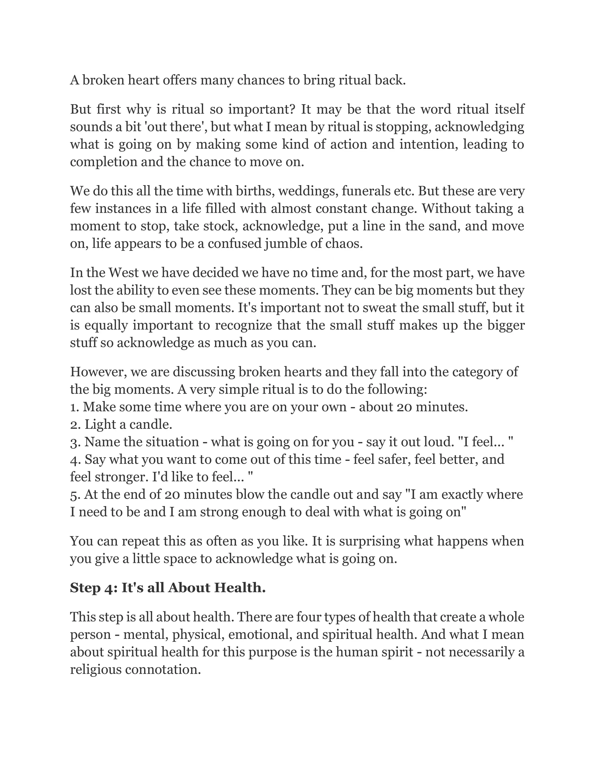 The First 7 Tips To Heal A Broken Heart | PDF