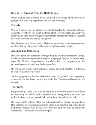 The First 7 Tips To Heal A Broken Heart | PDF