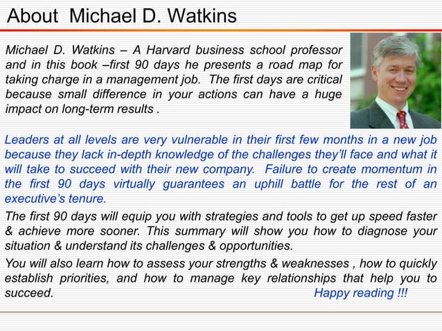 The First 90 days | PDF | Resume Writing and Advice | Job Search