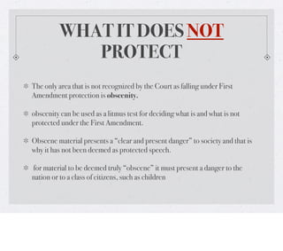 The First Amendment, HS press, & Colorado Student Free Expression Law | PPT