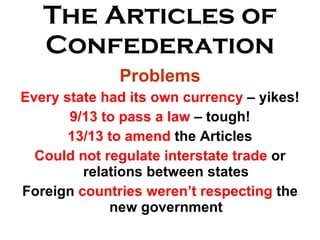 The First American Government | PPT