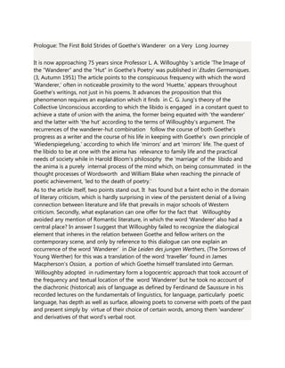The First Bold Strides of Goethe's Wanderer on a Very Long Journey | DOCX