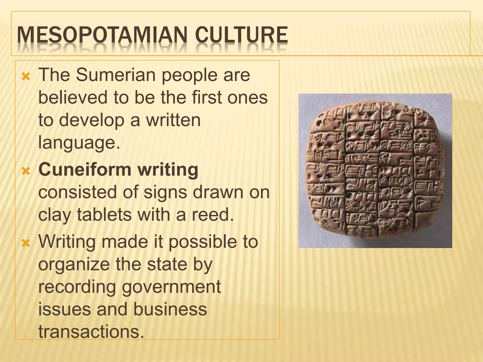 The First Civilizations: Mesopotamia | PPTX