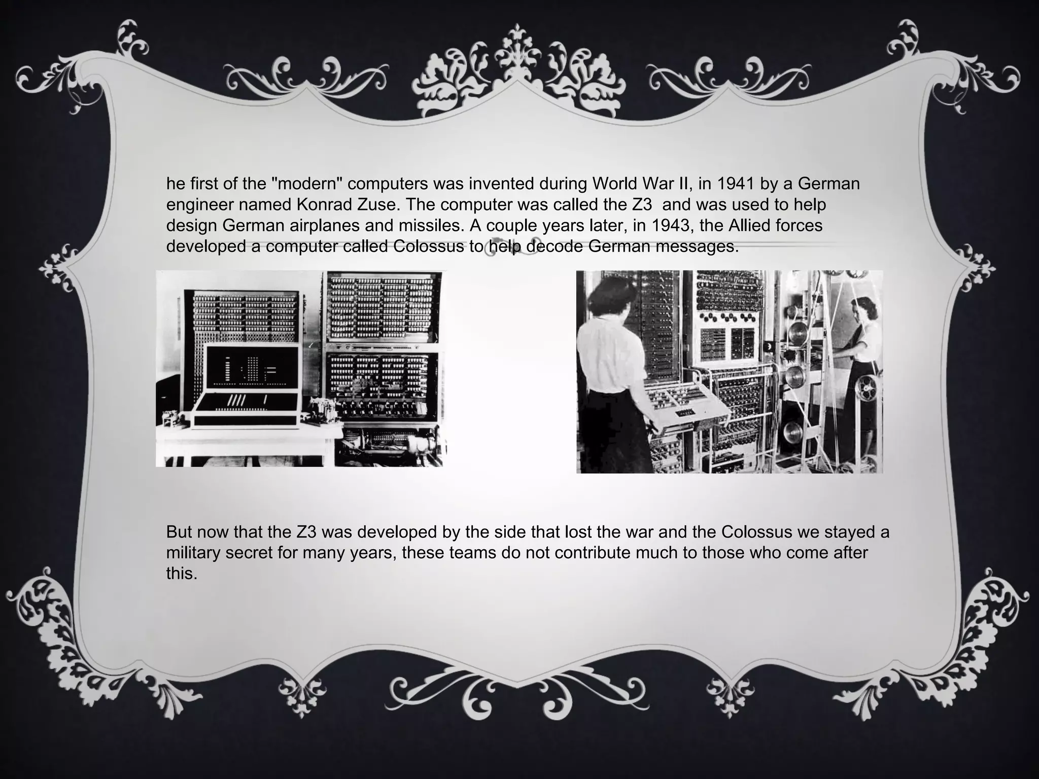 The first computer | PPT | Desktops | Computing