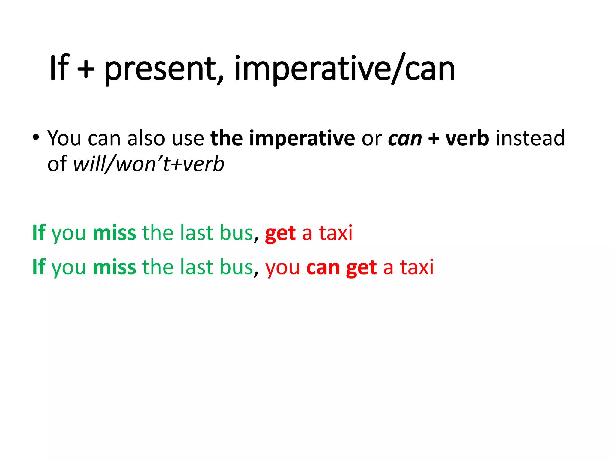 The first conditional | PPTX