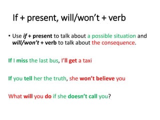 The first conditional | PPTX