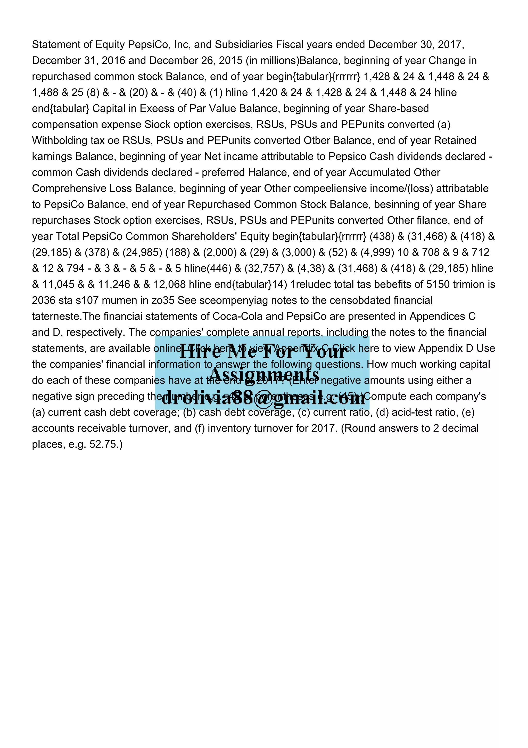 The first financial statement is Coca Cola and the second on.pdf