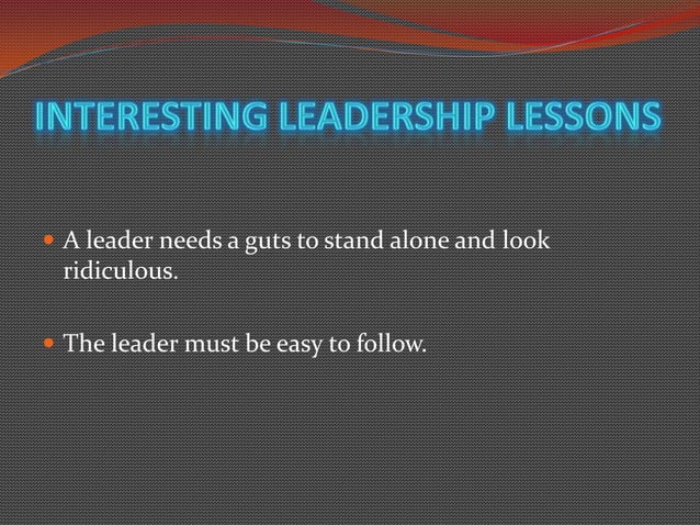 The First Follower Make the Leader | PPTX