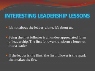 The First Follower Make the Leader | PPTX