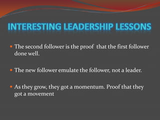The First Follower Make the Leader | PPTX
