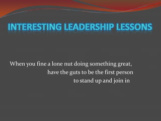 The First Follower Make the Leader | PPTX