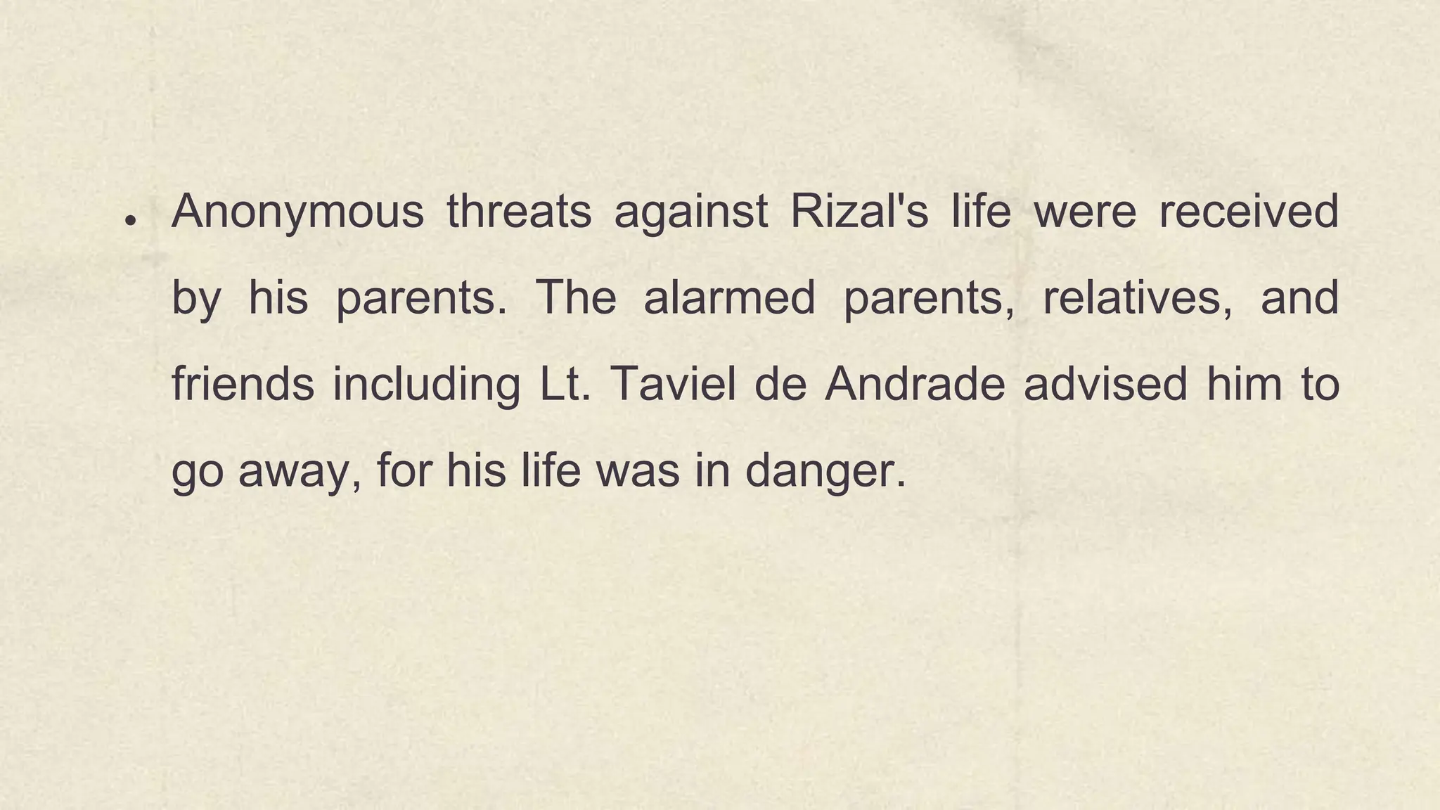 The First Homecoming of Jose Rizal .pptx