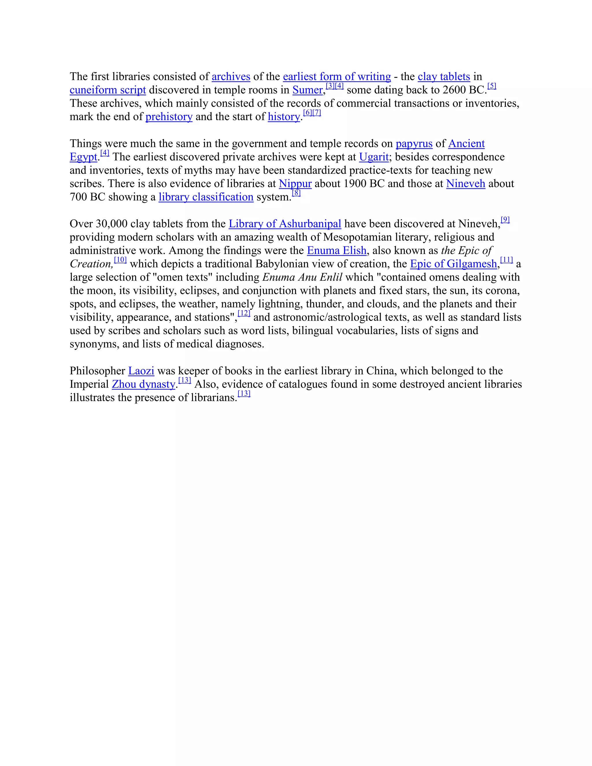 The first libraries | DOCX