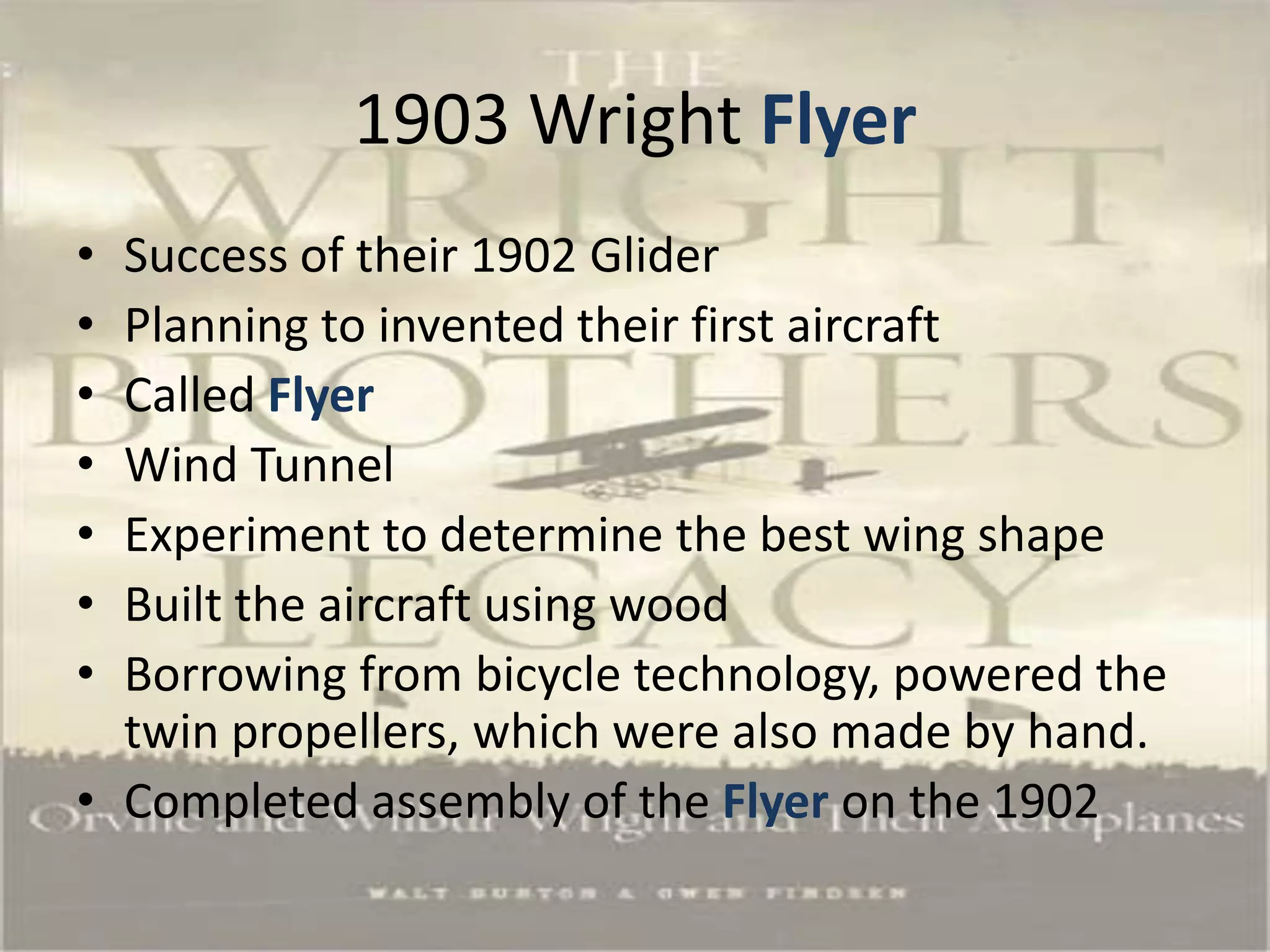 The first man to 'fly' ..wright brothers | PPT