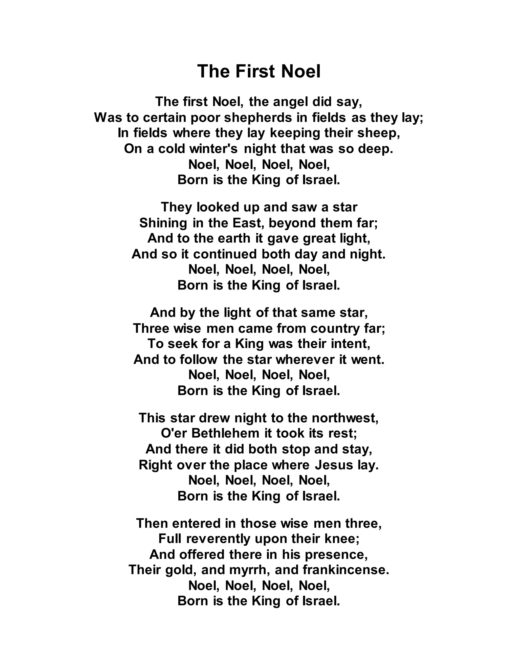 The first noel | DOCX