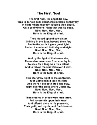 The first noel | DOCX
