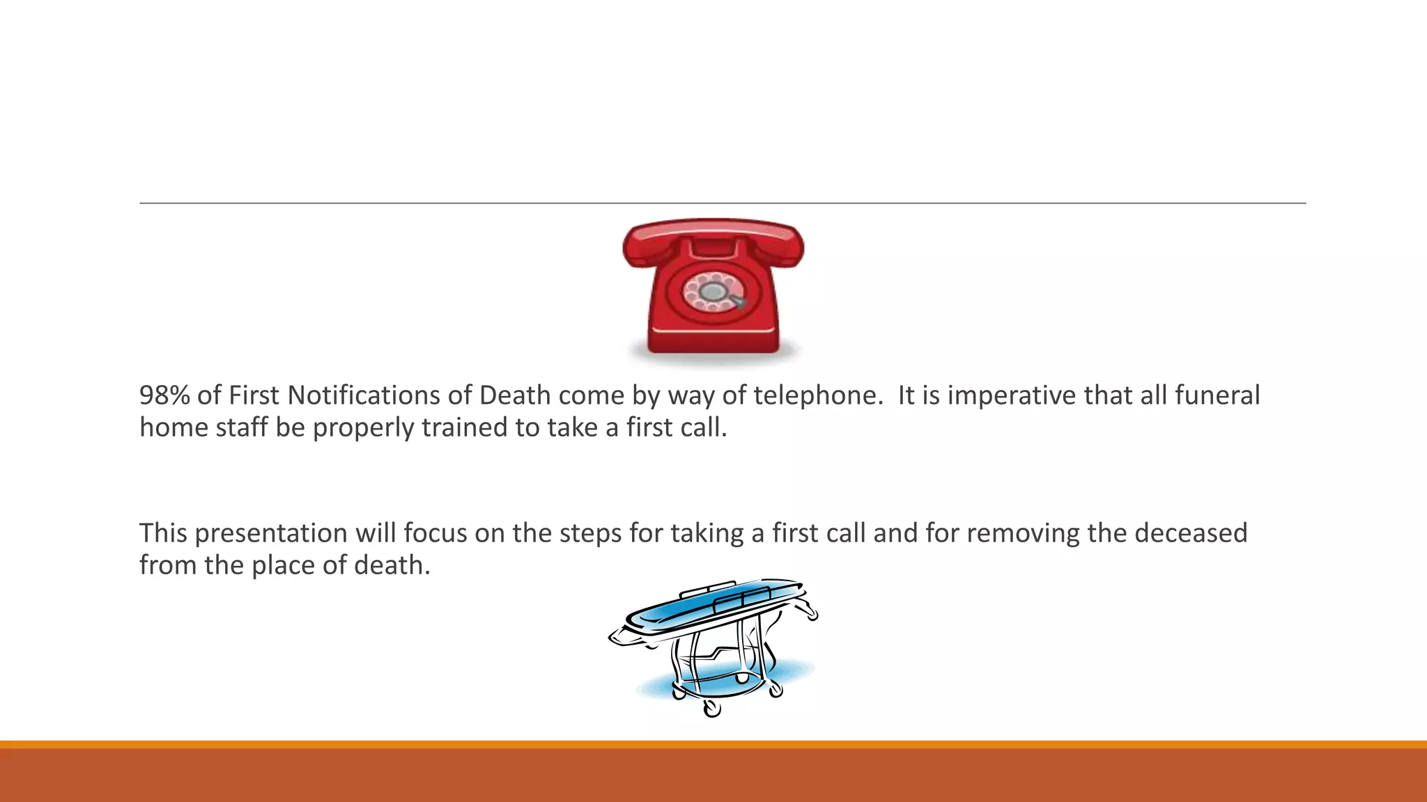 The first notification of death(1) | PPTX | First Aid | Injuries