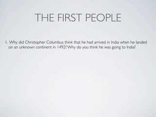 The first people | KEY