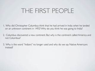 The first people | KEY