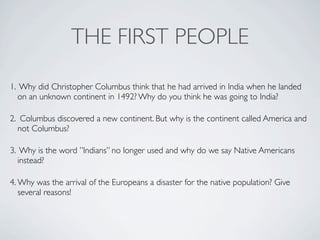 The first people | KEY