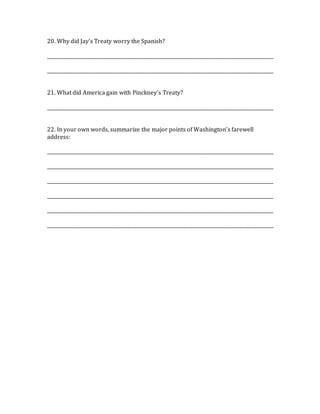 The First President- Guided Notes | DOCX