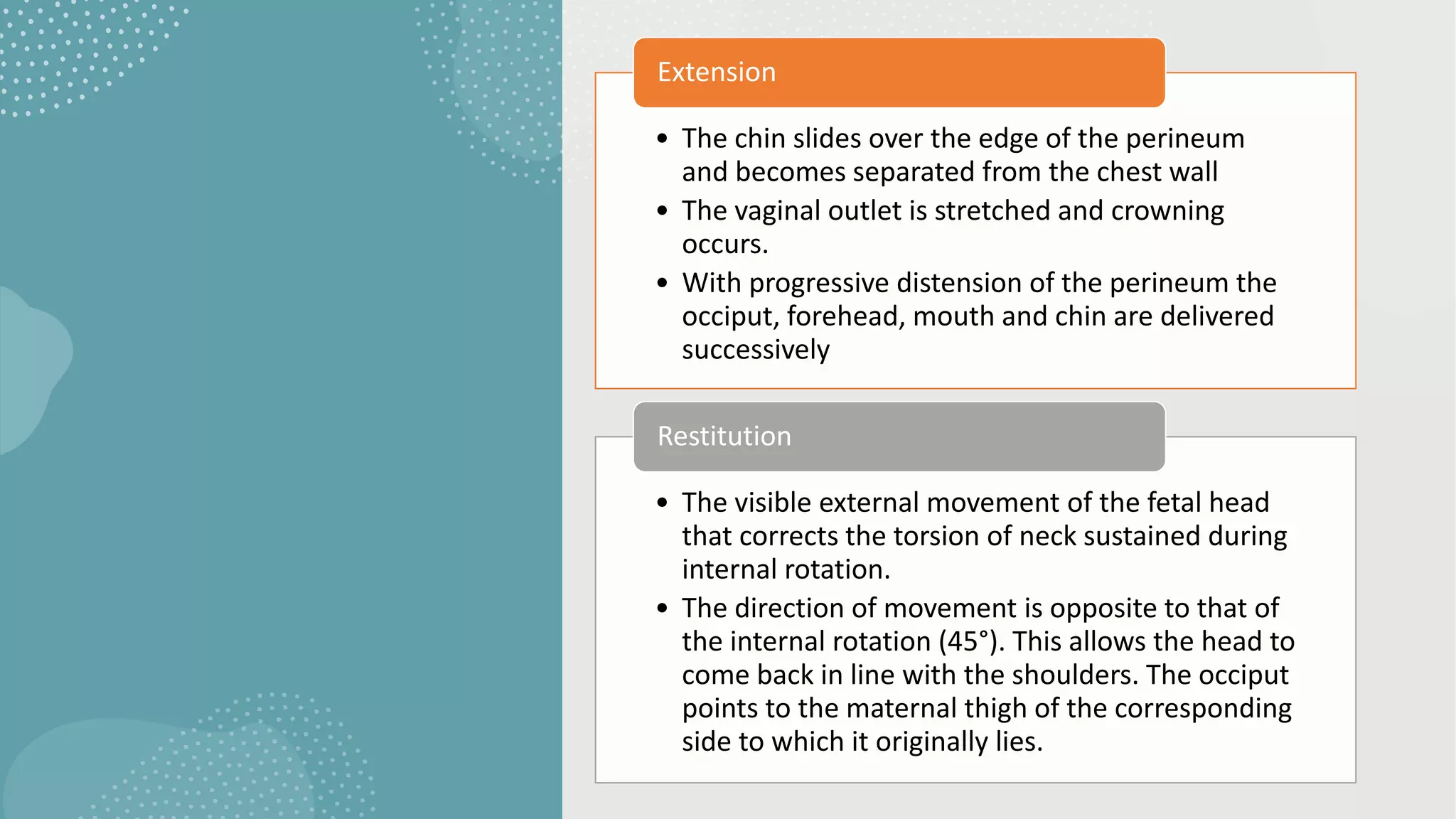 The first stage of labour, poor progression of labour, and augmentation ...