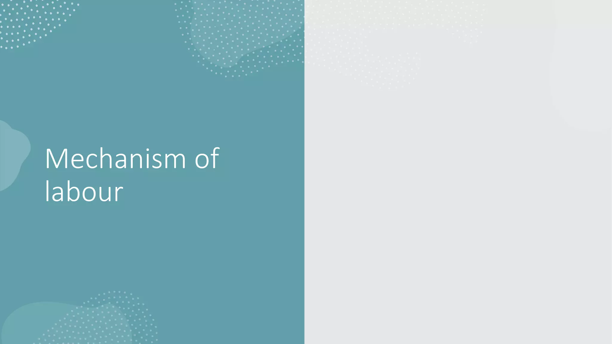 The first stage of labour, poor progression of labour, and augmentation ...