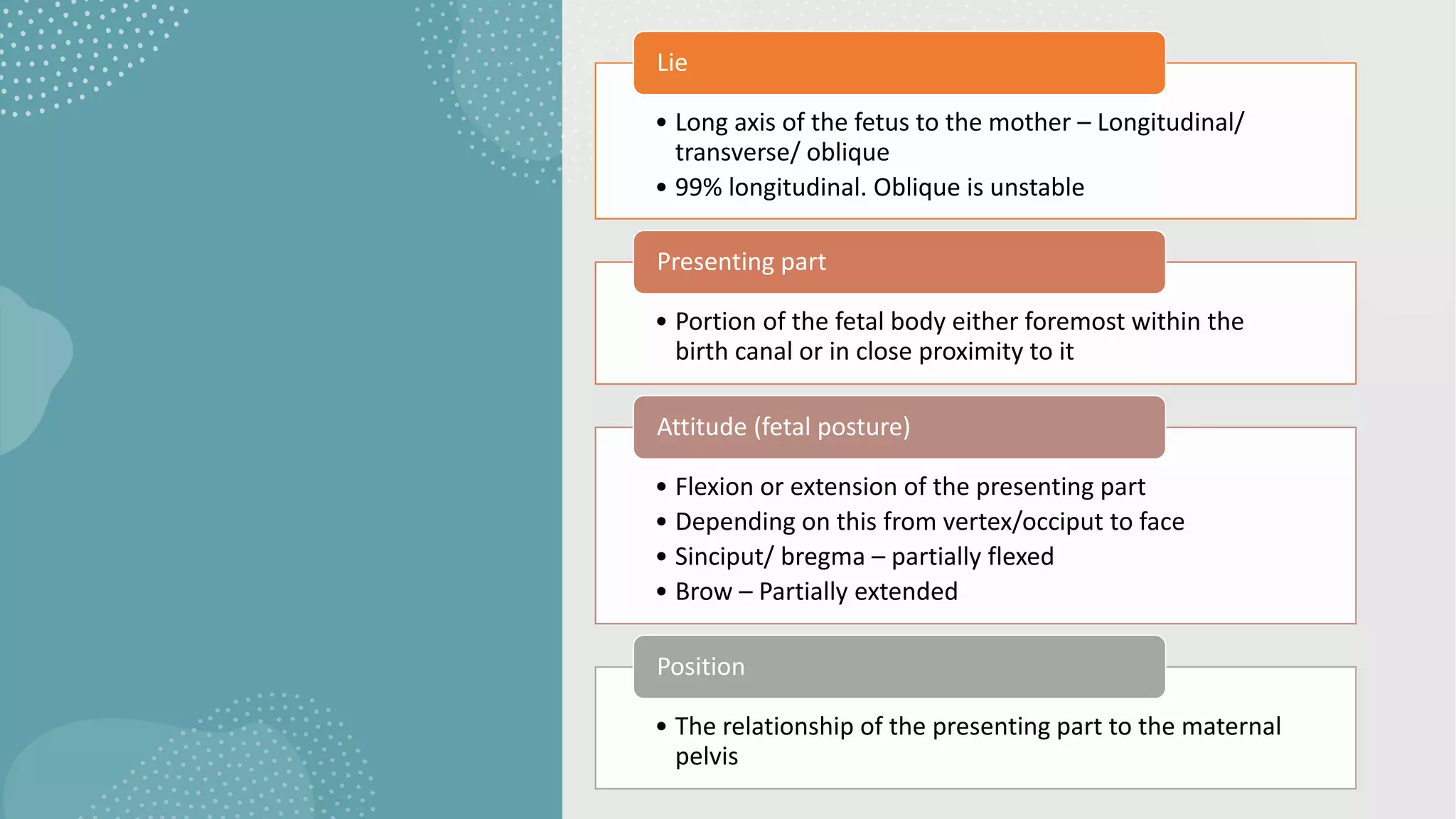 The first stage of labour, poor progression of labour, and augmentation ...