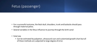 The first stage of labour, poor progression of labour, and augmentation ...