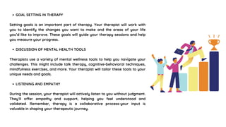 The First Step: What to expect when you go to Therapy | Solh Wellness | PDF