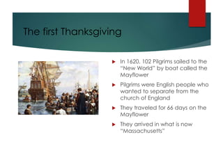 The first thanksgiving | PPTX