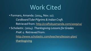 The first thanksgiving lesson plan tech | PPT