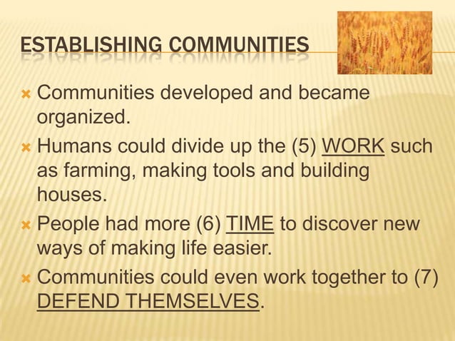 The First Towns | PPT