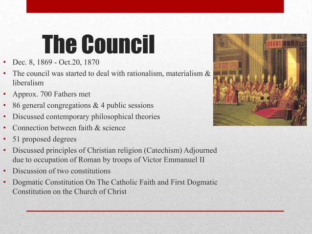 The First Vatican Council | PPTX