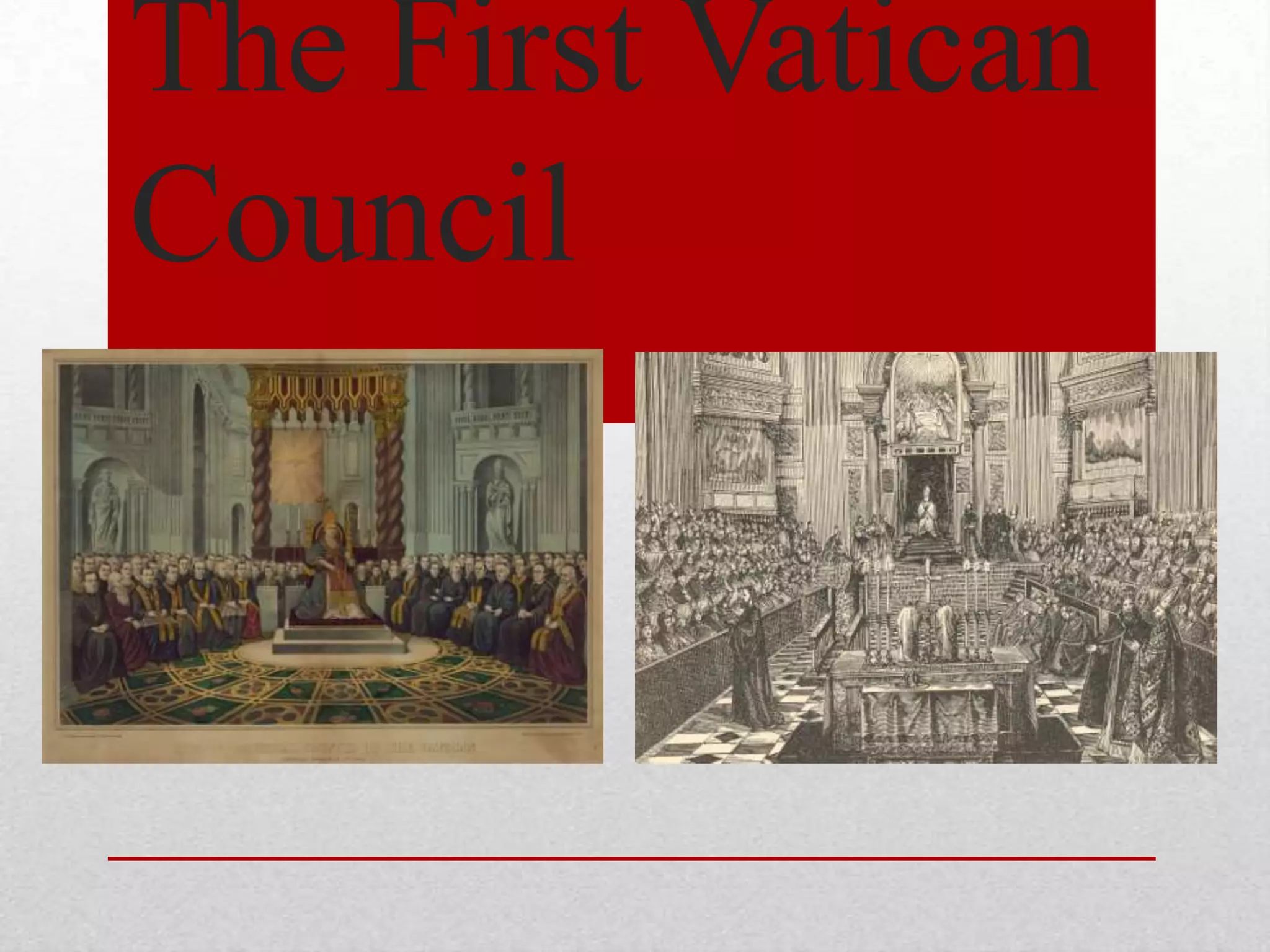 The First Vatican Council | PPT