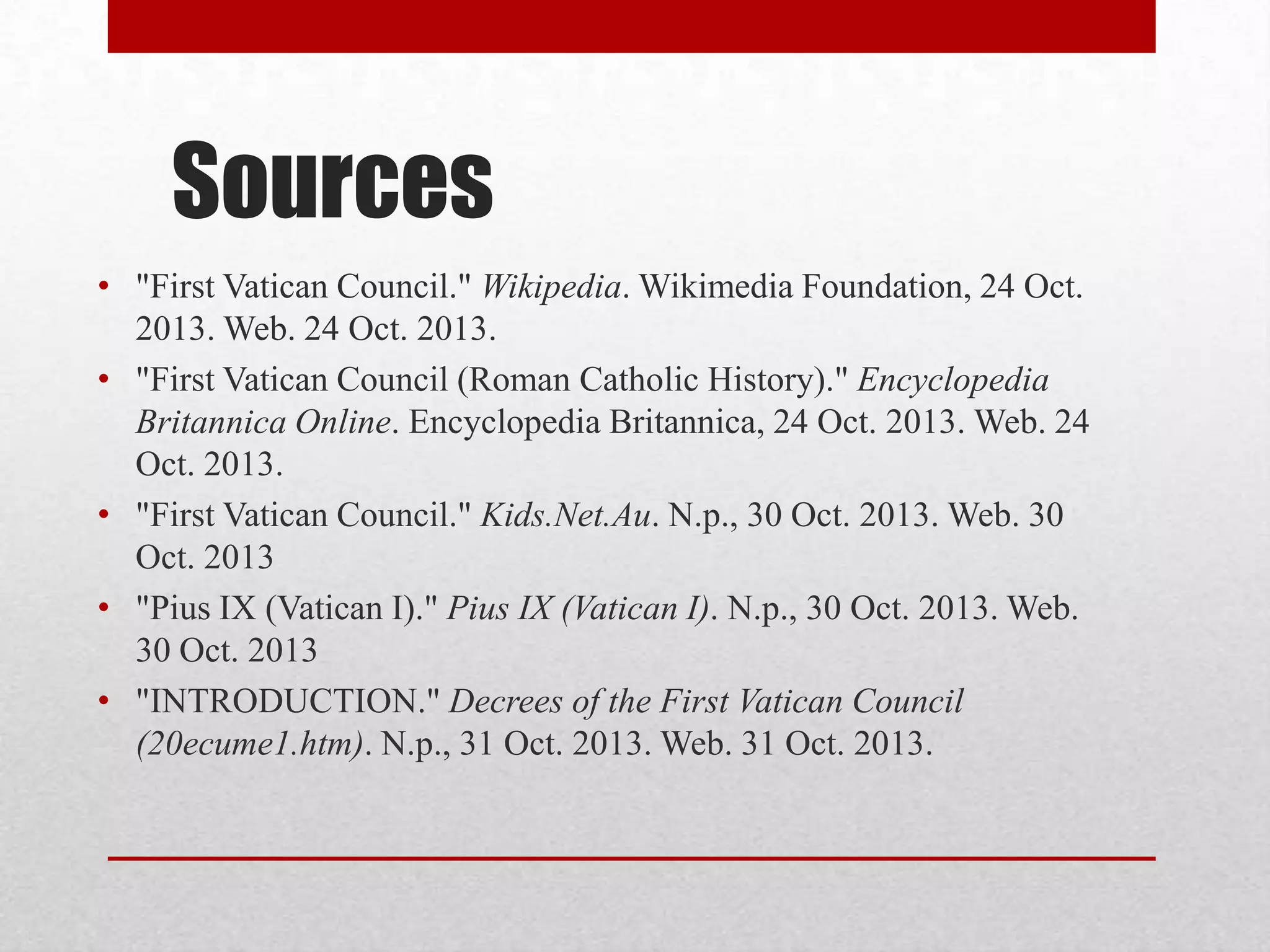 The First Vatican Council | PPTX | Christianity | Religion & Spirituality