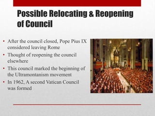 The First Vatican Council | PPTX | Christianity | Religion & Spirituality