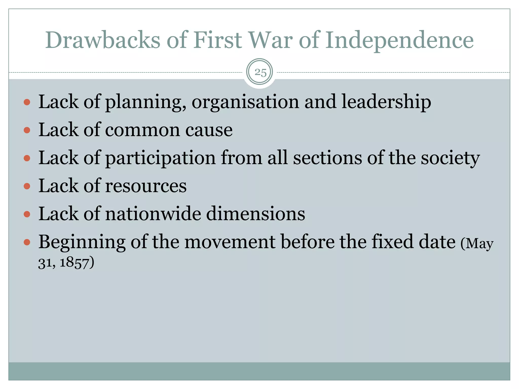 The First War of Independence, 1857 | PPTX