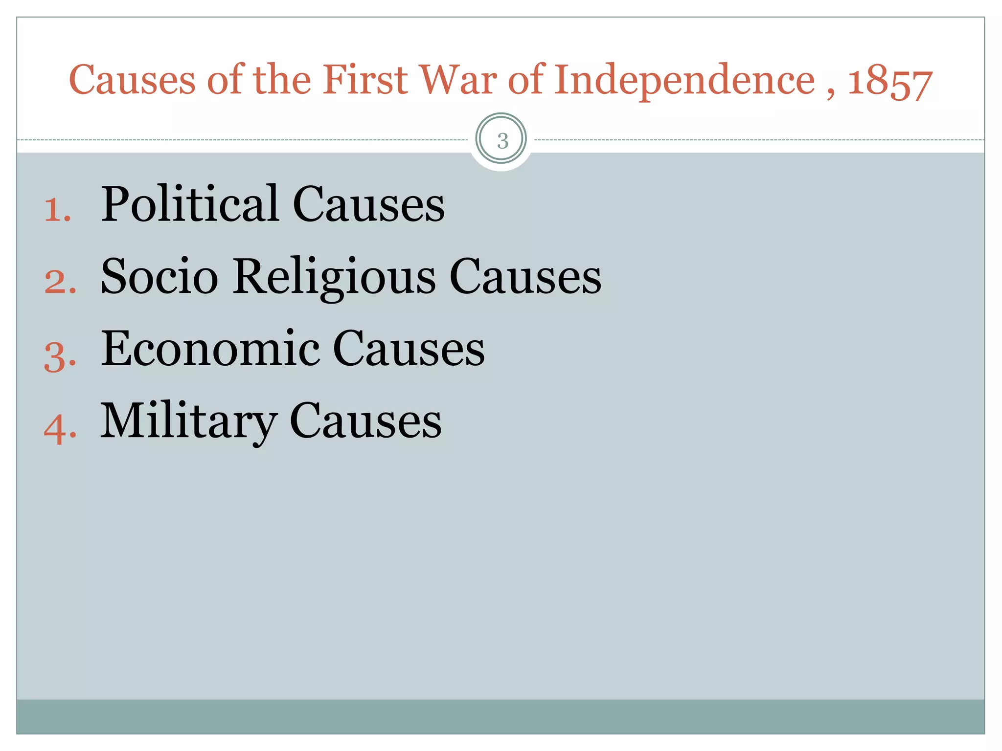 The First War of Independence, 1857 | PPTX