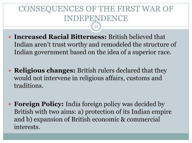 The First War of Independence, 1857 | PPTX