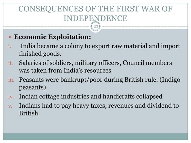 The First War of Independence, 1857 | PPTX