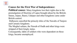 THE FIRST WAR OF INDIAN INDEPENDENCE 1857 2023.pptx