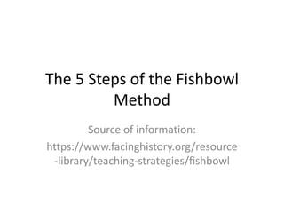The fishbowl method | PPTX
