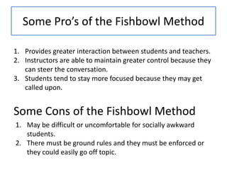 The fishbowl method | PPTX