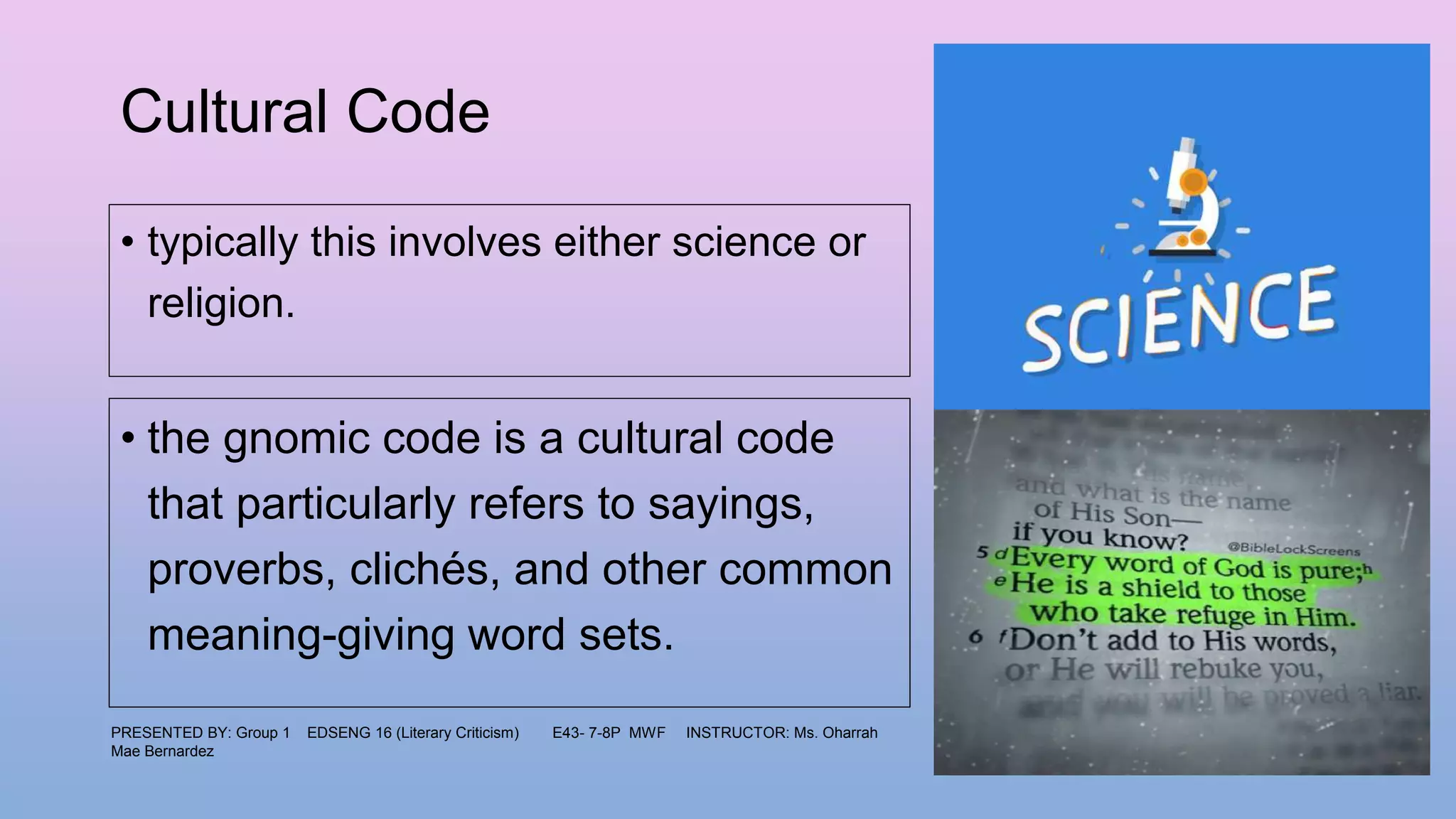 The five codes-group | PPTX | Hobbies & Interests